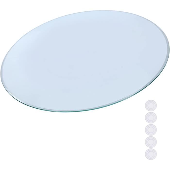 Plateau De Table Rond En Verre,Texture Fine Et Dure,Table Basse En ...