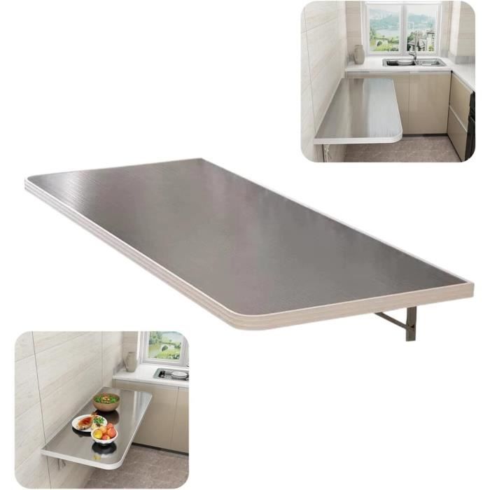 Table Pliante Murale,Bureau D'Ordinateur Pliant En Bois Massif,Table ...