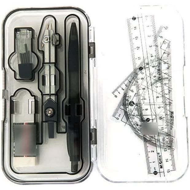 Compas De Géométrie Ensemble De Dessin À Boussole 8 Pièces Compas De ...