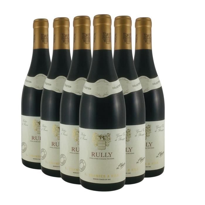 Rully Rouge 2022 - Lot de 6x75cl - Maison Tramier - Vin AOC Rouge de ...