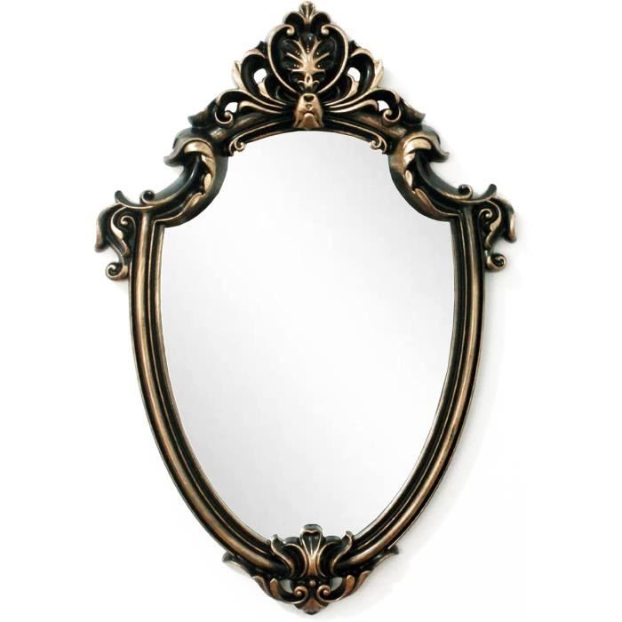 Miroir Mural Décoratif Vintage En Forme De Bouclier Doré 41,9 X 29,2 Cm ...