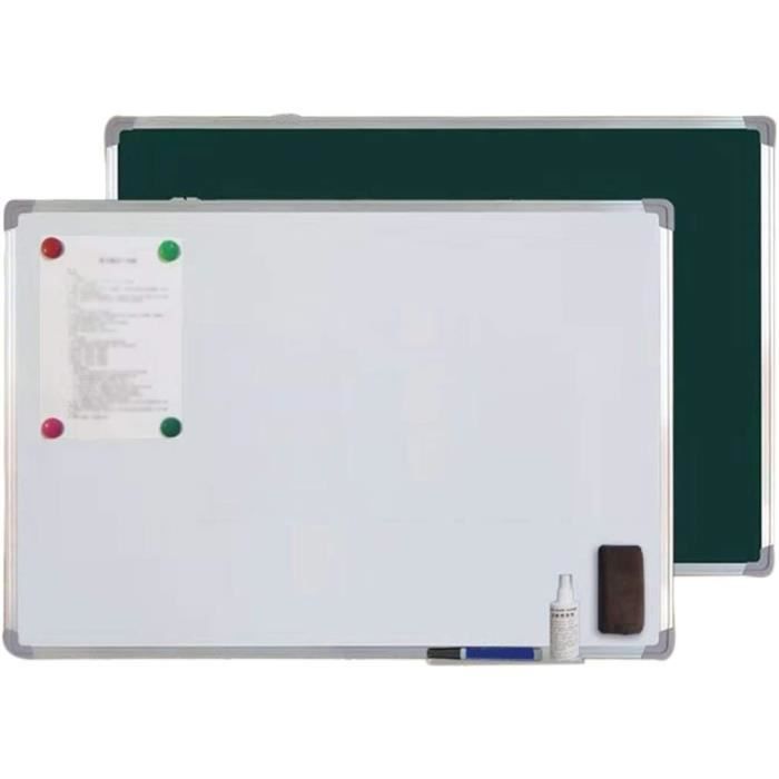 Tableau blanc magnétique créatif à suspendre double face pour bureau ...