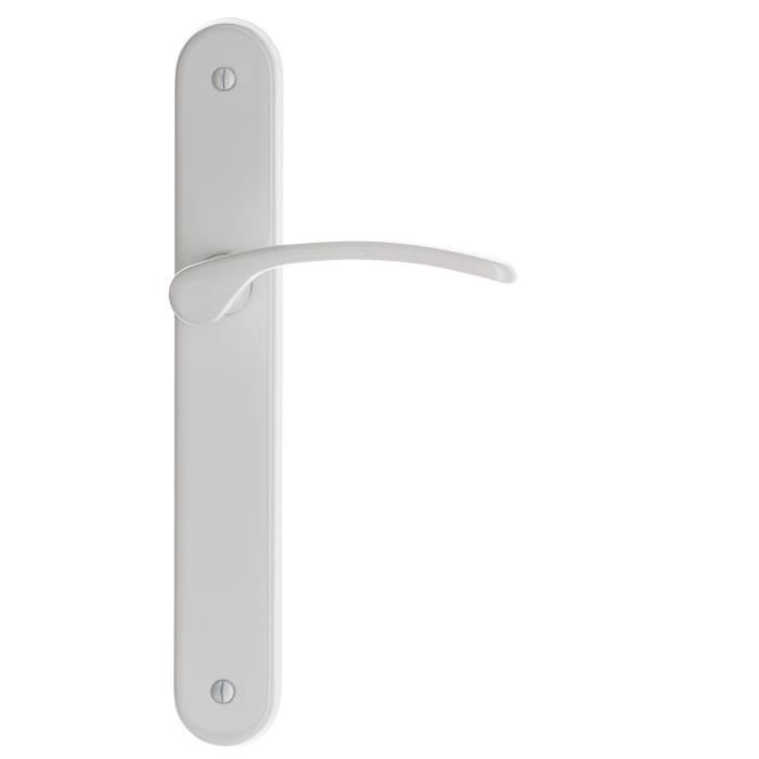 Poignée de porte - Lisea - Modèle 125111 - Blanc - Double - Entraxe 195 ...