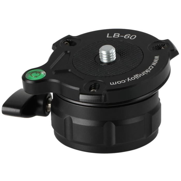 LB - 60 Rotule Caméra Leveler Leveling base pour trépied monopode DSLR ...