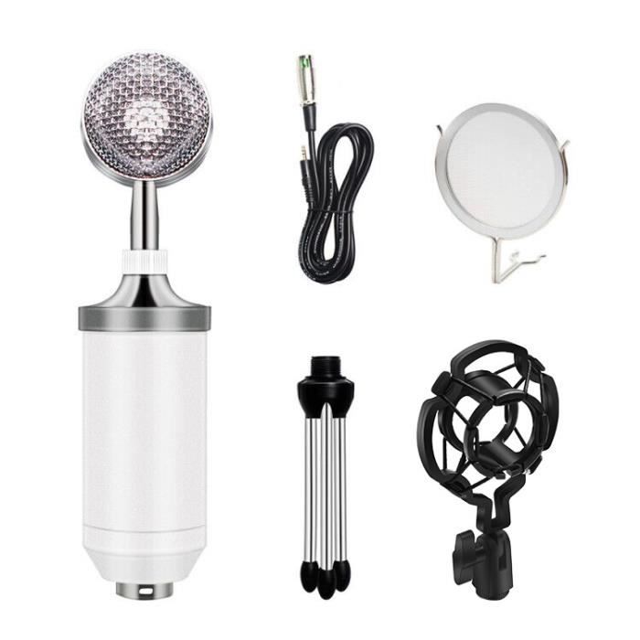 Microphone à condensateur - BM-8000 - 3.5MM - Enregistrement, Chat ...