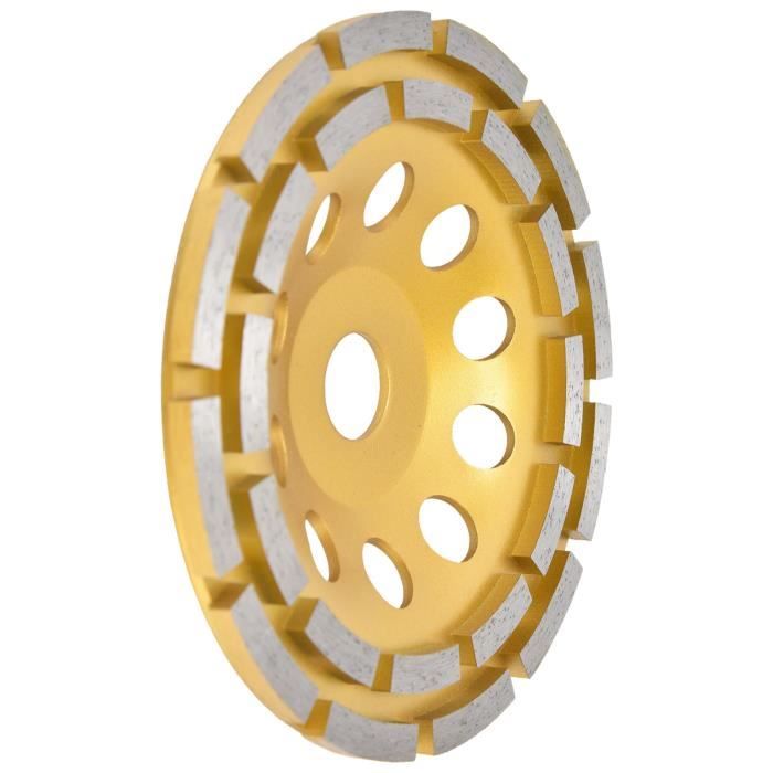 Duokon disque de meuleuse d'angle Meule diamantée à double rangée de ...