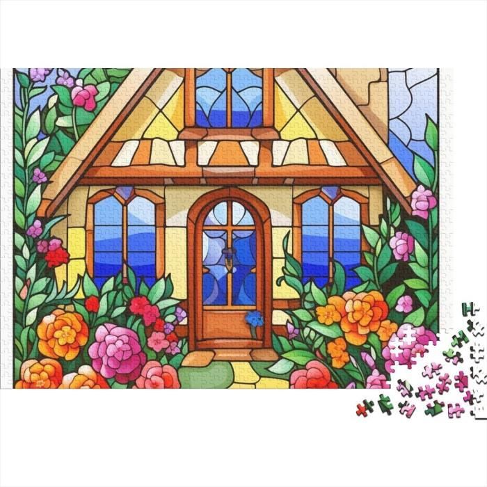 Mountain Village Cottage Puzzle De 500 Pièces Art Puzzle Impossible ...