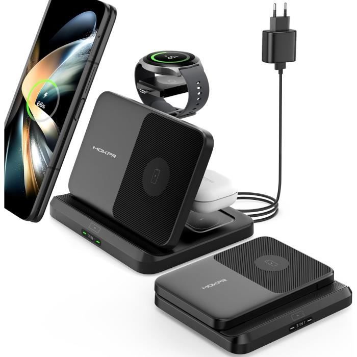 Chargeur Induction Samsung Pliable 3 En 1 Chargeur Sans FilChargeur ...
