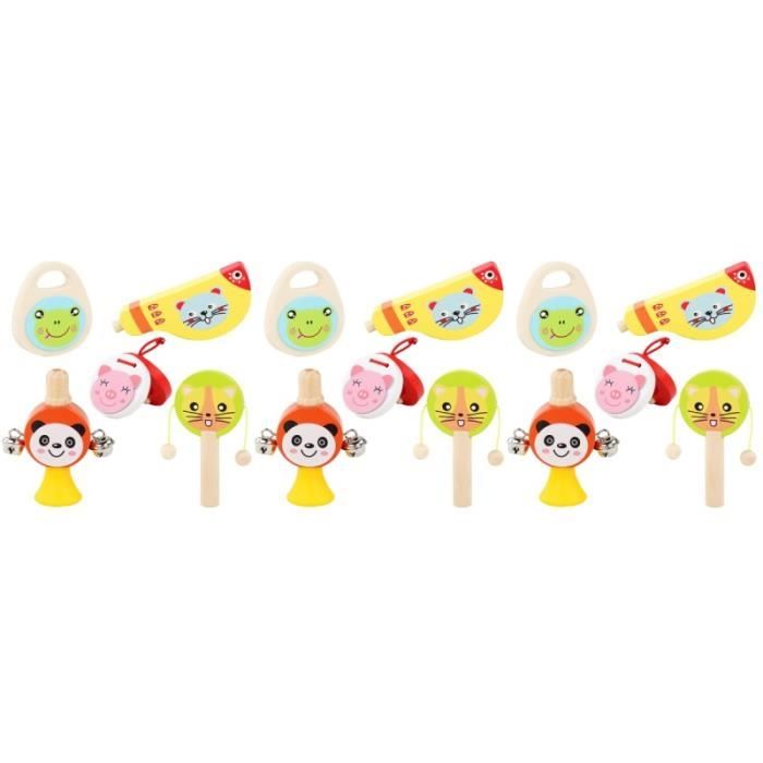 3 Ensemble à Toddlers Instruments de musique en bois Toys Toyoon ...