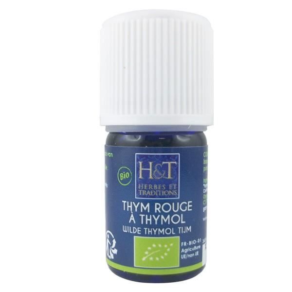 Herbes et Traditions - Huile Essentielle de Thym rouge à Thymol Bio 5 ...