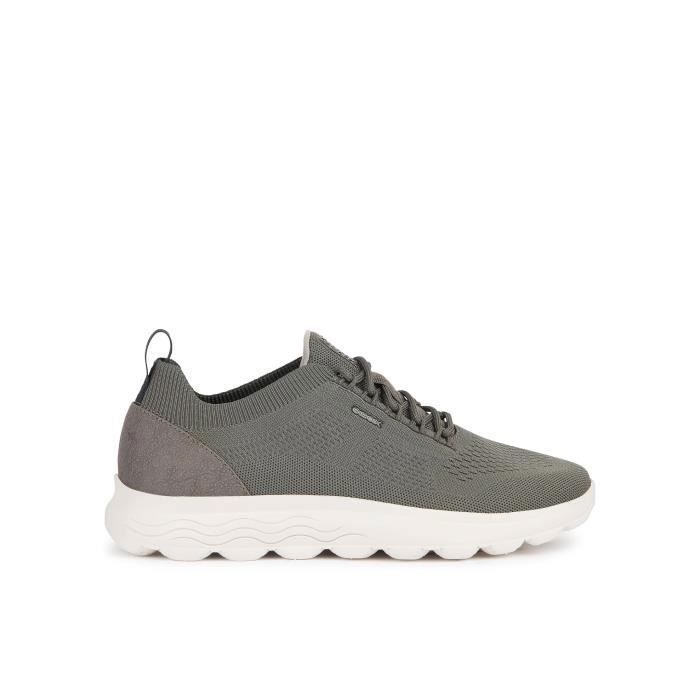Baskets Geox Spherica - GEOX - Homme - Vert - Lacets - Textile - Plat ...