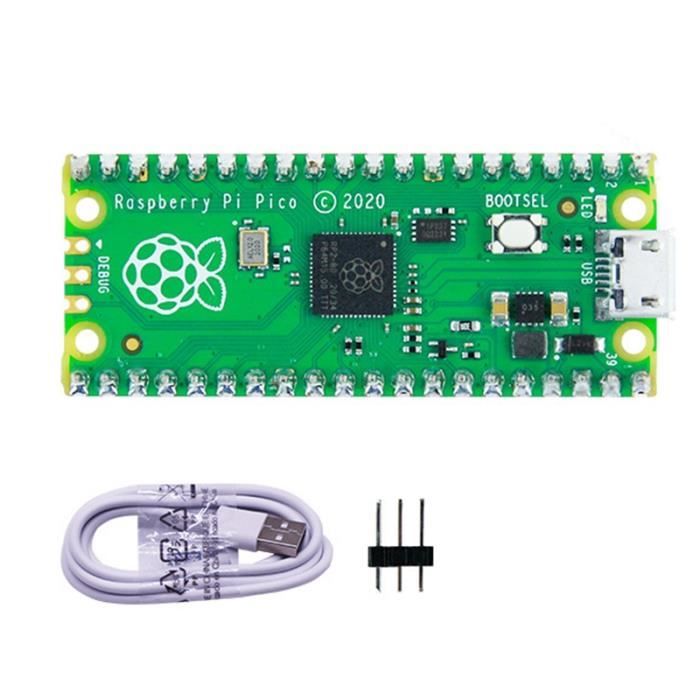 Pour Carte de MicrocontrôLeur Raspberry Pi Pico avec En-TêTe Pré-Soudé ...