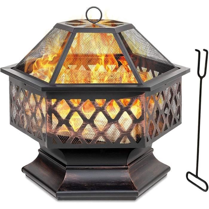 Wyxy Chauffage Extérieur, Grand Foyer Et Brasero Carré Brasero Brasero ...