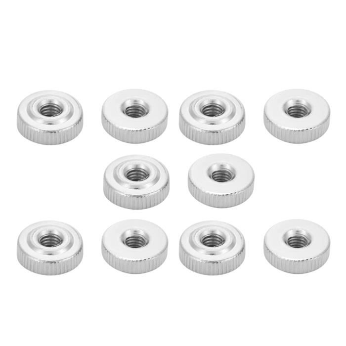 SURENHAP écrou moleté en acier au carbone 10 pièces GB807 M4 M5 M6 M8 ...
