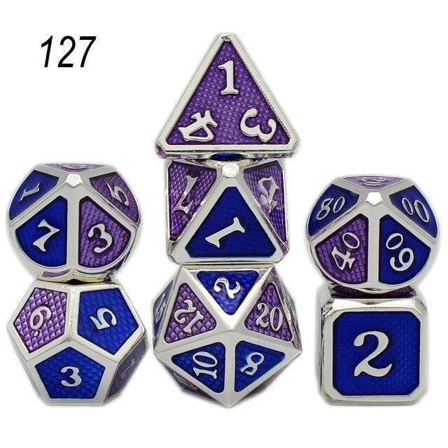 Jeu de des ,127--Dés De Table En Métal Polyédriques , En Alliage De ...