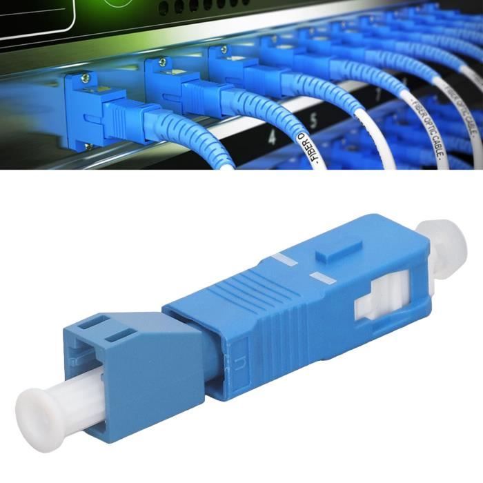 Coupleur de fibre optique Adaptateur fibre optique 3 Pièces SC Mle à LC ...