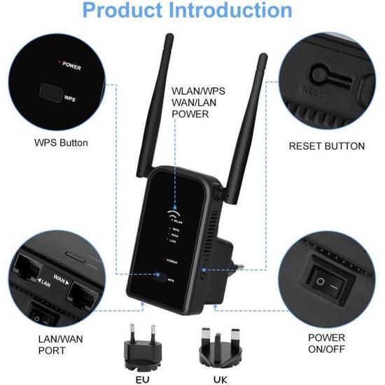 WiFi Blast RéPéTeur sans Fil Wi-FI Range Extender 300mbps Wifiblast ...