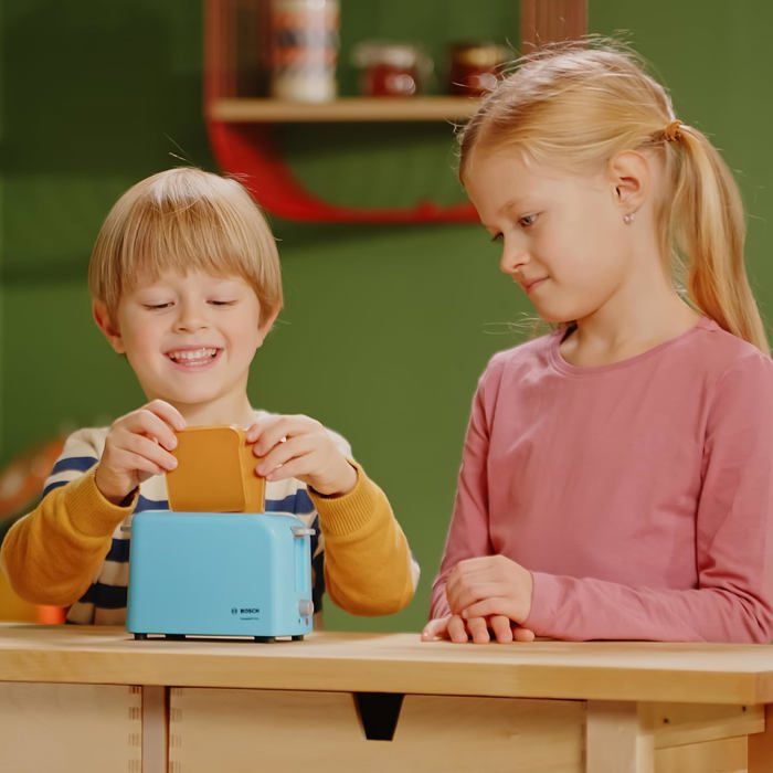 Grille-Pain Jouet Bosch avec Fonction Mécanique et 2 Tranches Factices ...