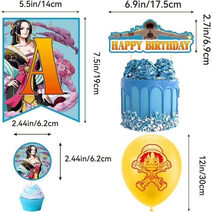 One Piece Décoration De Anniversaire 32 Pièces One Piece Thème ...
