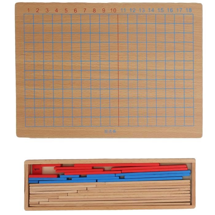 ESTINK Tableau d'addition et de soustraction Montessori Math Toy Math ...