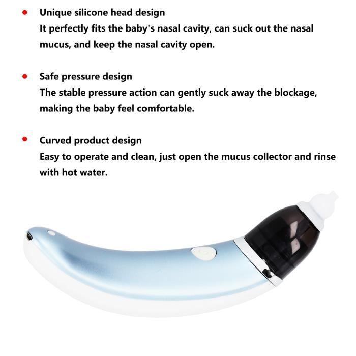 Aspirateur nasal électrique Appareil d'aspiration nasale Baby Booger ...