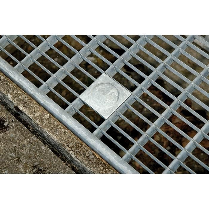 901646 Verrou de sécurité pour soupirail en acier brut, surface ...