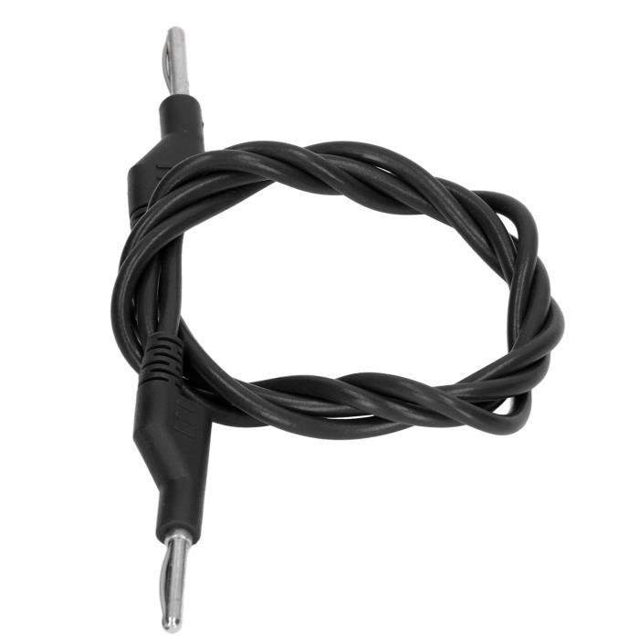 4 mm mâle à mâle cordon de test empilable type pistolet fiche banane ...