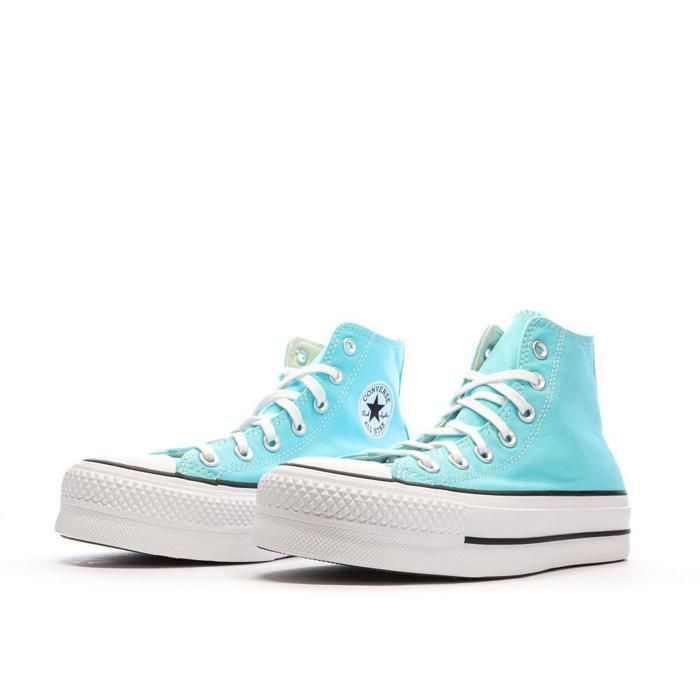 Baskets Turquoises Femme Converse Chuck Taylor All Star Lift Turquoise ...