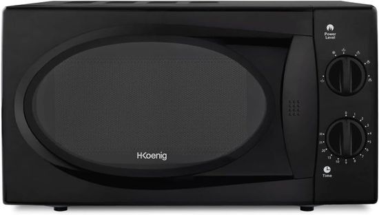 Micro-Ondes Compact 20L Vio6B Noir, Puissant 700W, Plateau Tournant 24,5Cm, Multifonction 5 ...