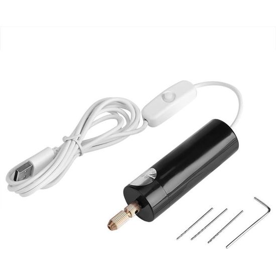 Mini perceuse électrique portable - Micro USB - Petit mandrin - Outils ...