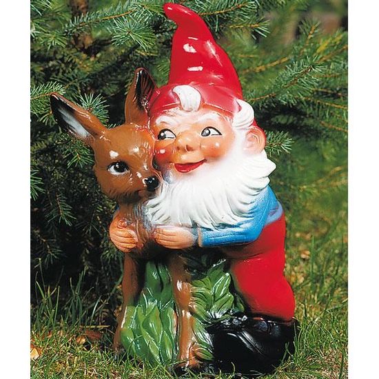 Nain avec cerf 30 cm - Cdiscount Jardin