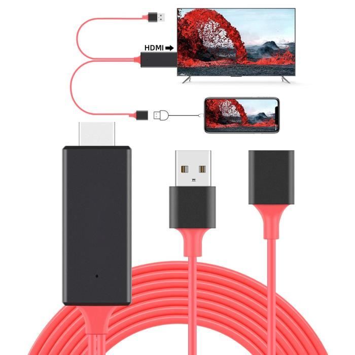 Câble adaptateur HDMI vers USB, câble femelle vers HDMI mâle HDTV pour ...