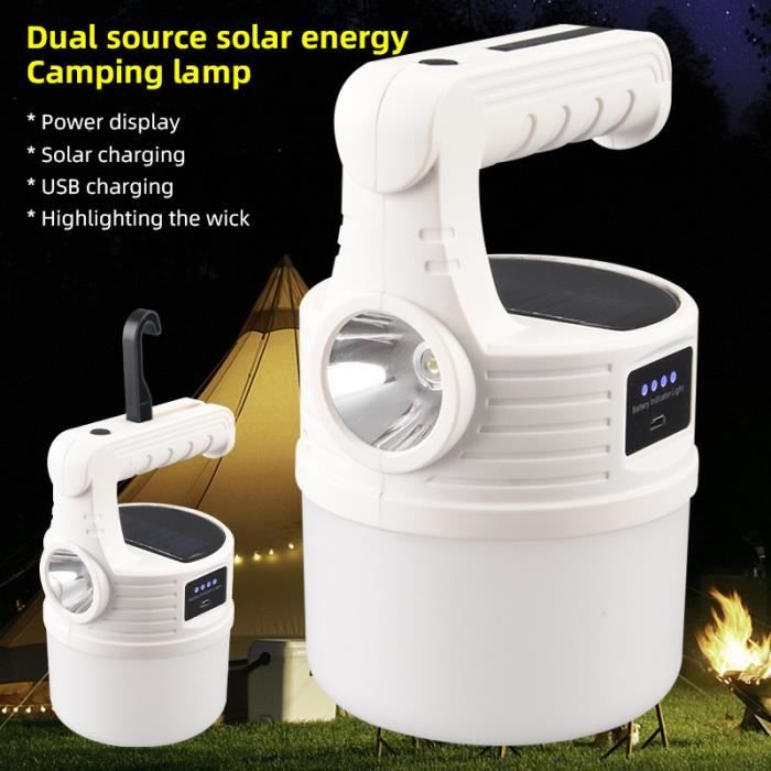 42LED grand--Lampe solaire Portable, Rechargeable par USB, étanche ...