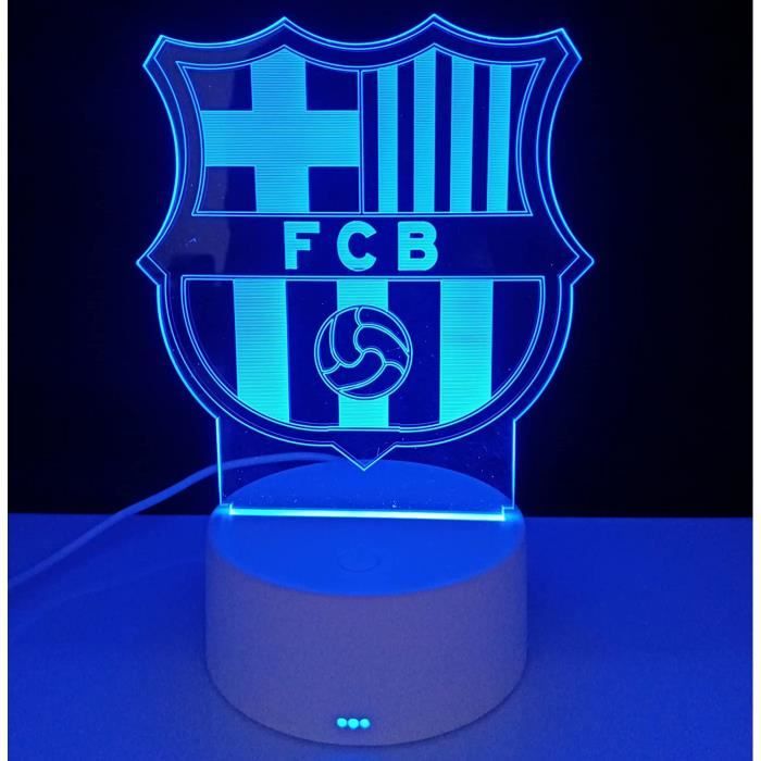 Lampe LED décorative table de chevet FC Barcelone - Lampe LED de table ...