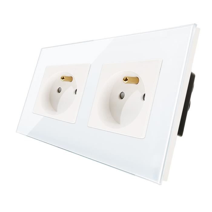 Prise Murale Electrique 16A - Prise Encastrable Standard Extra Plate ...