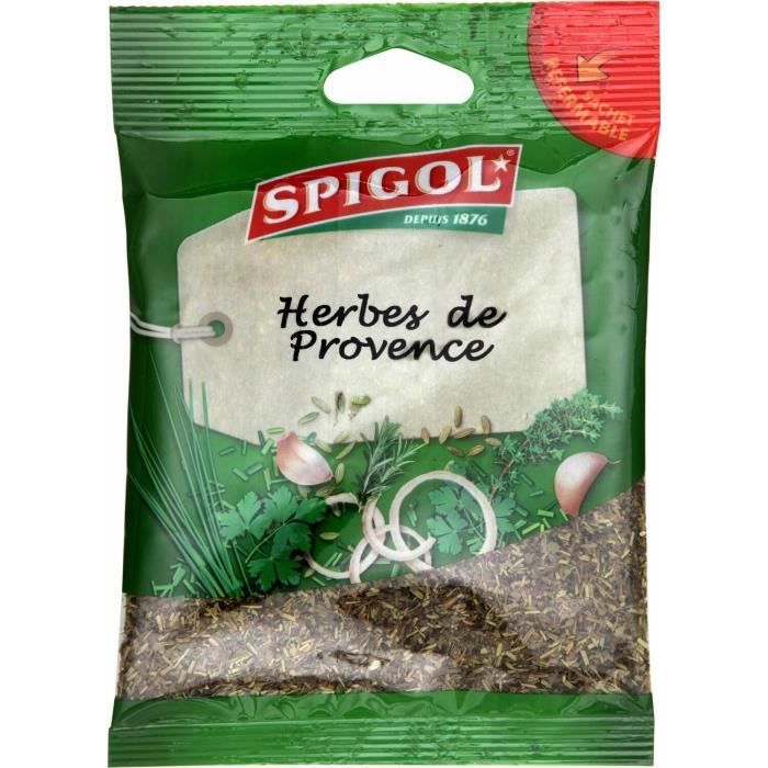 LOT DE 6 - SPIGOL - Herbes de Provence - Herbes - sachet de 40 g ...