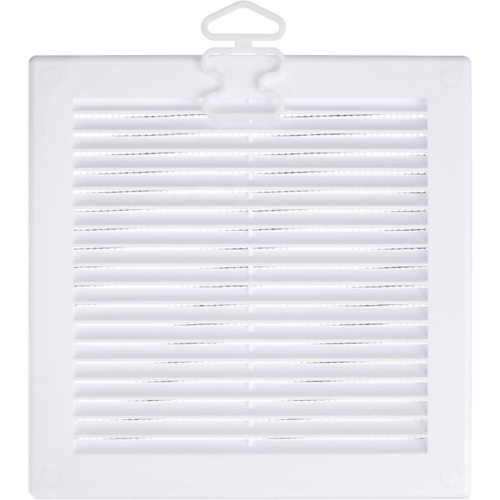 Grille d’aération blanche 200 x 200 mm [257] - Cdiscount Bricolage