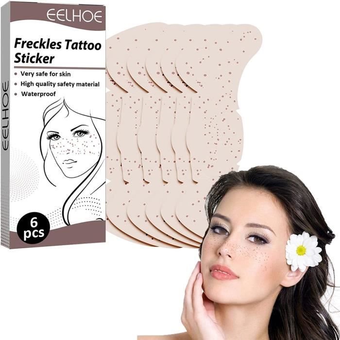 Waterproof Freckles Tattoos Temporary Face Tattoo Stickers at Paul ...