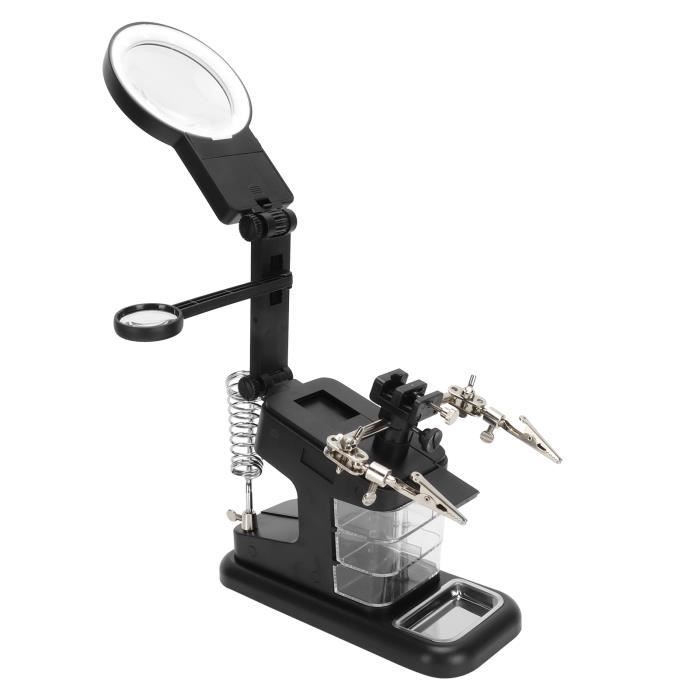 Loupe Mains Libres LED de Bureau EBTOOLS - Noir - 3X 25X 4,5X - Haute Définition - Cdiscount ...