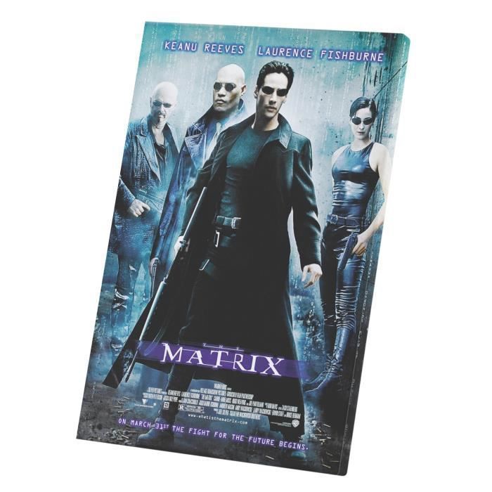 Tableau Décoratif - The Matrix - Keanu Reeves - 60 cm x 90 cm - Toile ...