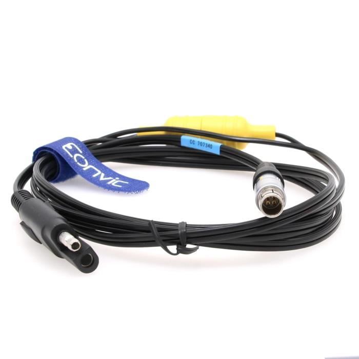 Eonvic Câble d'Alimentation ODU 4 Broches mâle vers SAE 2 Broches pour ...