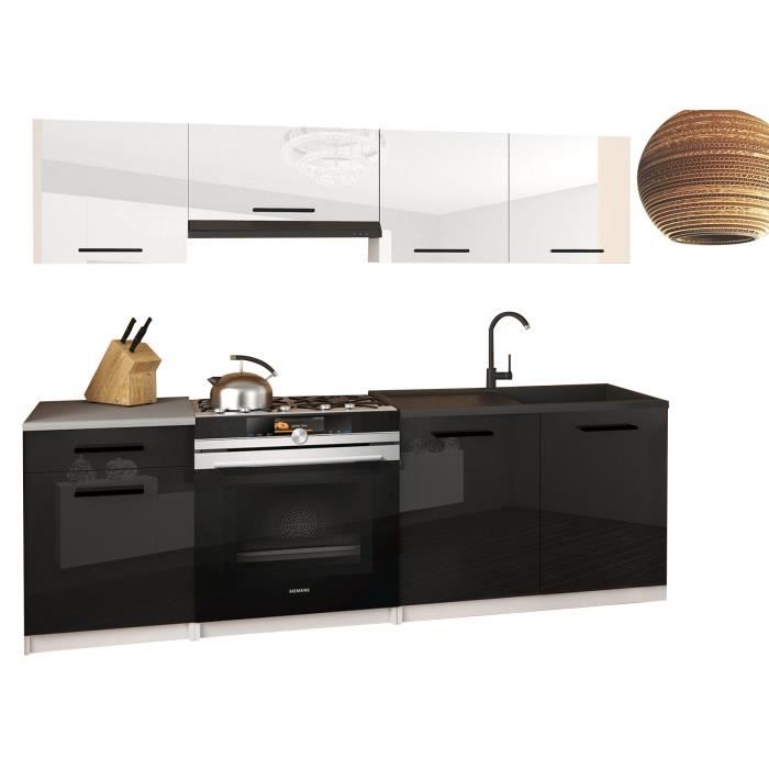 UNIQANTO - Cuisine complète L180 cm - Cuisine droite 5 pcs - Plan de ...