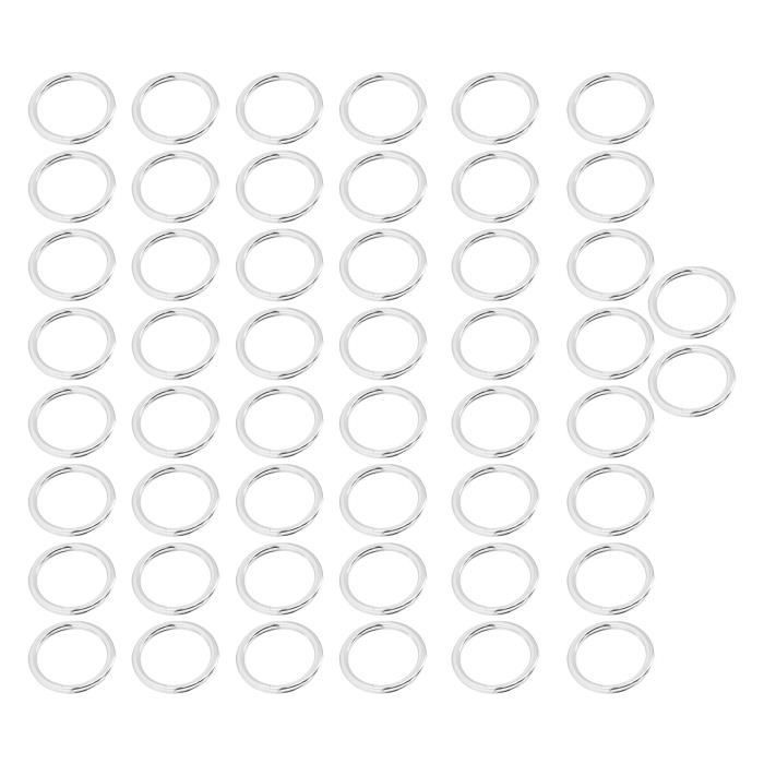 KIMISS boucle d'anneaux ouverts de fer 50 pièces anneaux ouverts boucle ...