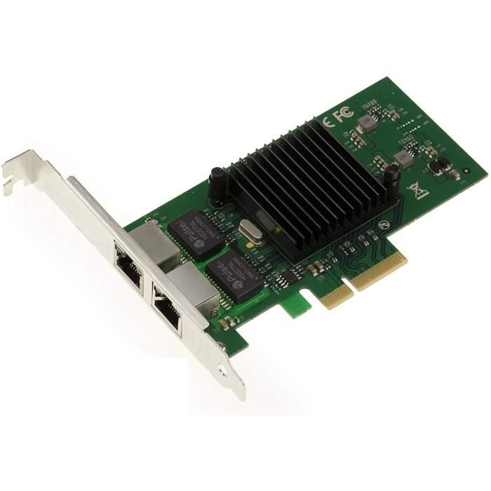 Carte Reseau - Limics24 - Informatique Réseau Pcie 2.0 4X. Ports Dual ...