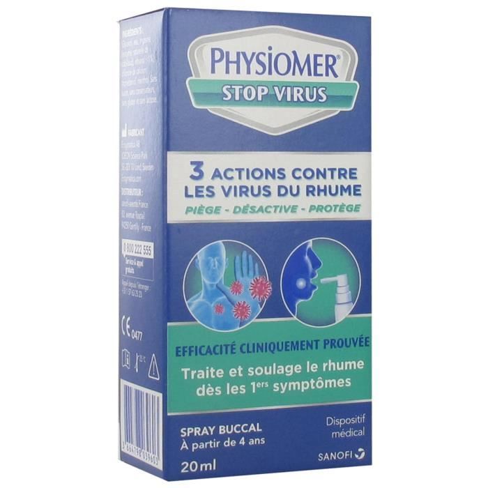 -Physiomer Stop Virus - Spray Buccal 20 ml - Cdiscount Santé - Mieux vivre