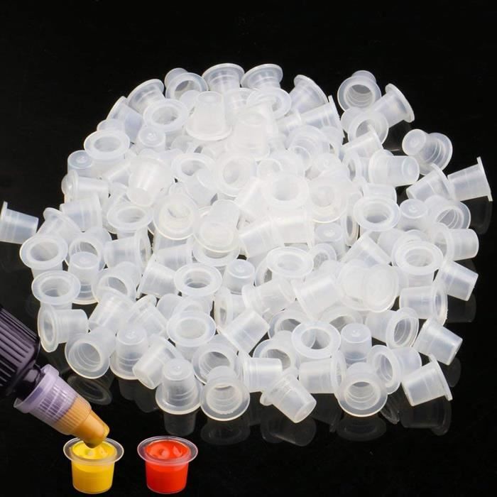 Unihuby Lot de 1000 Capsules Encre Tatouage, Petites Capsules de ...