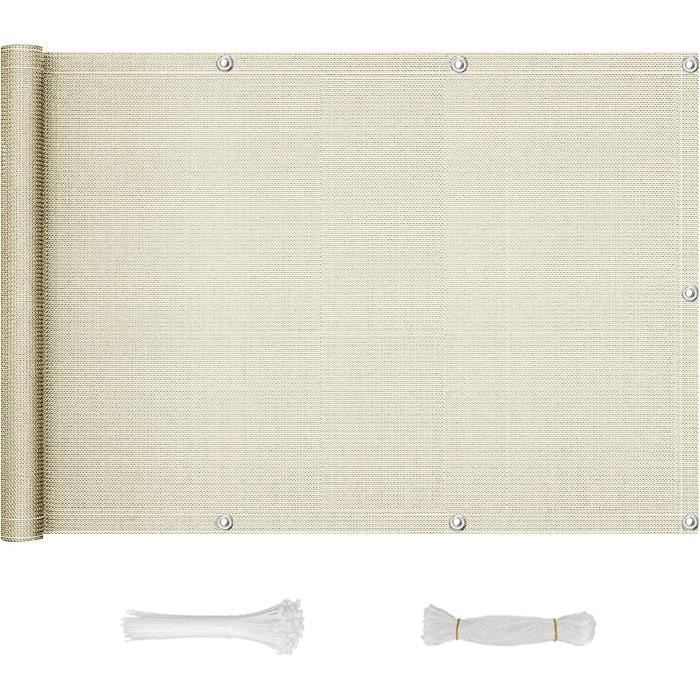 Brise Vue Pour Balcon TRAHOO - 60x500cm - Cache Vue Opaque Imperméable ...