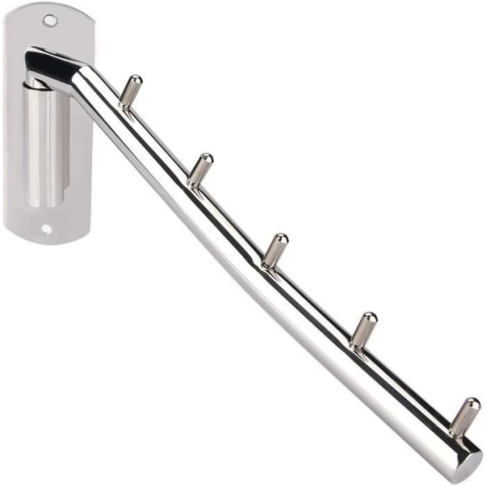 Porte Cintre Mural, Étendoir Mural Rabattable Cintre Bras Pivotant À ...