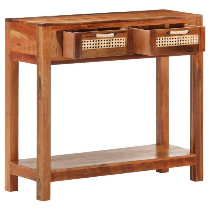 FAS(288098)Table console 86x30x76 cm Bois de récupération massif ...
