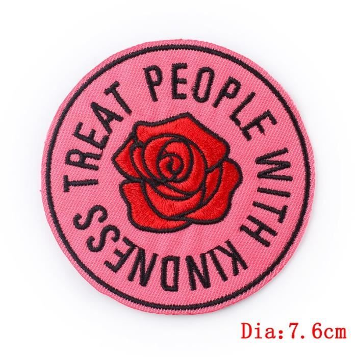 PE5153CT -Patch brodé en fer à motif de fleurs,pour vêtements,rayures ...